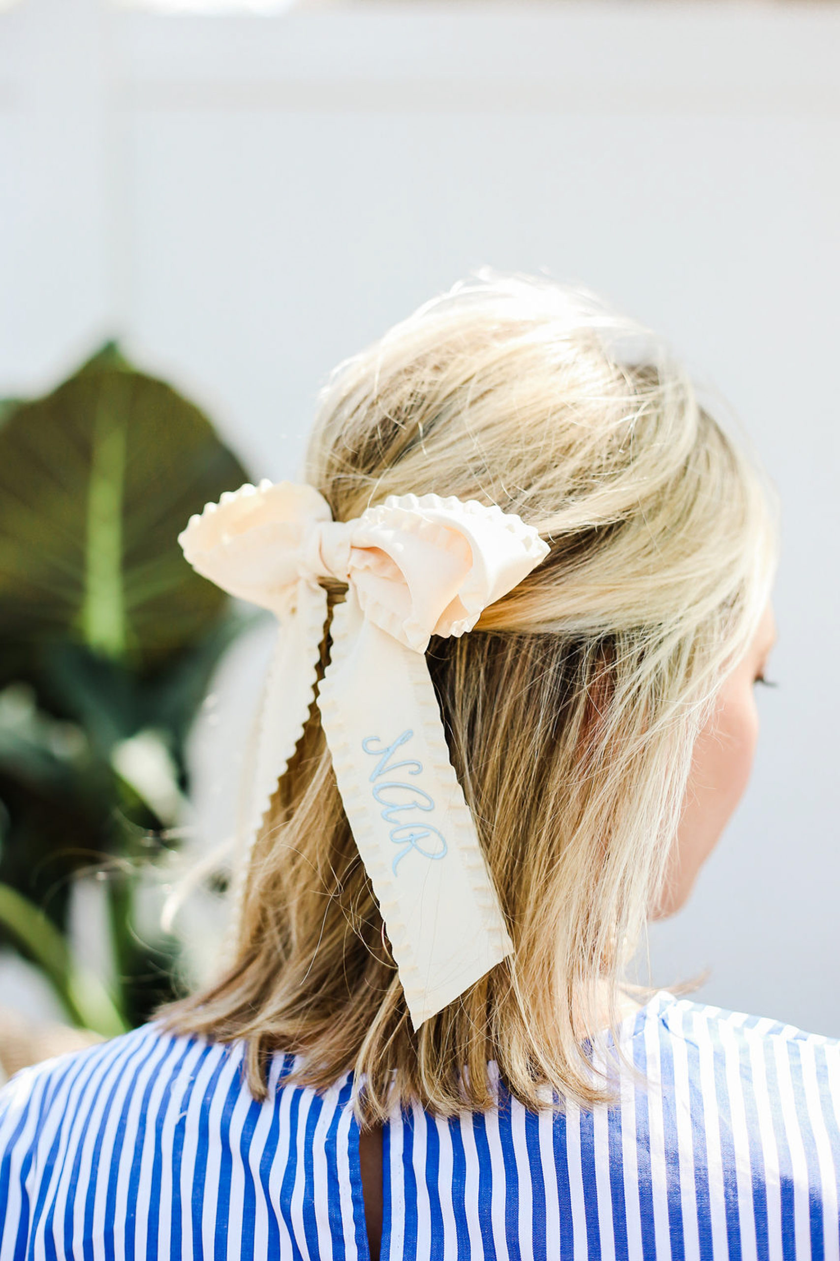 Monogrammed Hair Bows | How To Get The Latest Trend!